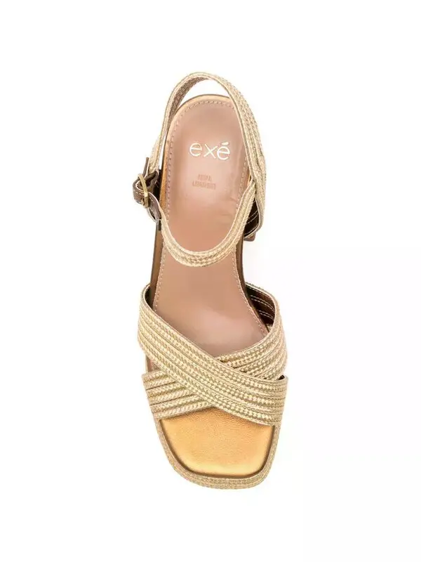 EXÈ Exé Havana033 Crossover Platform Sandals