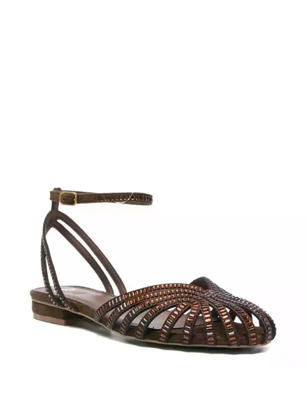EXÈ Embellished Cage-strap Sandals
