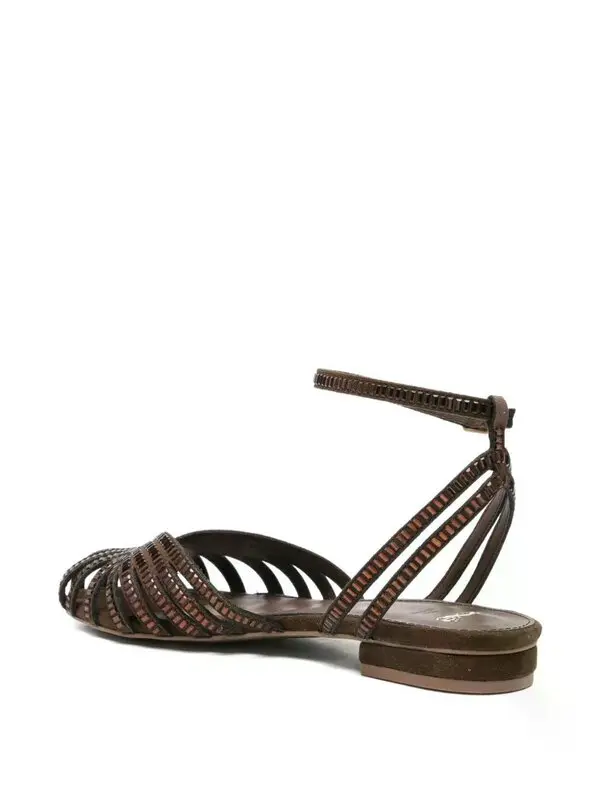 EXÈ Embellished Cage-strap Sandals