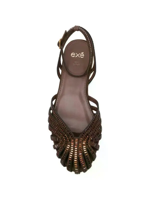 EXÈ Embellished Cage-strap Sandals