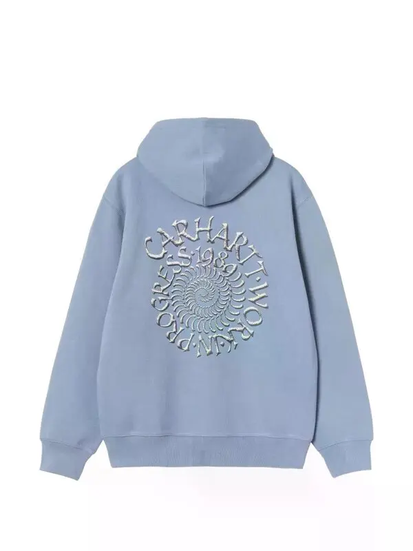 Carhartt Work In Progress Spiral Print Hoodie - Blue