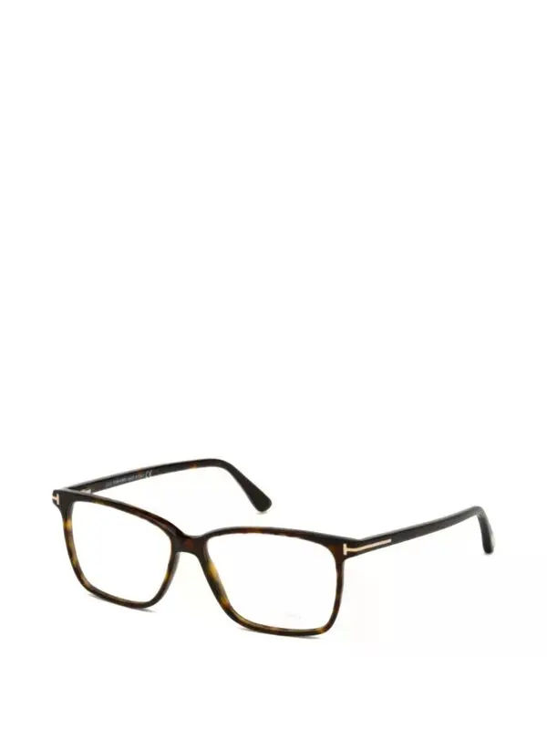 TOM FORD Square Frame Glasses - Brown