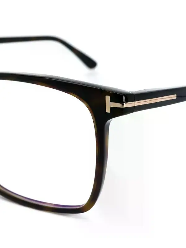 TOM FORD Square Frame Glasses - Brown