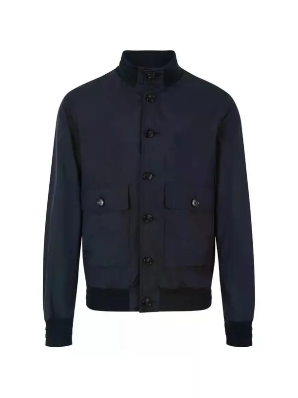 Paul & Shark Button-up Bomber Jacket - Blue