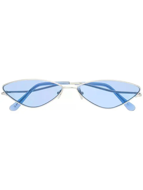 SPEKTRE Slim Cat Eye Sunglasses - Silver