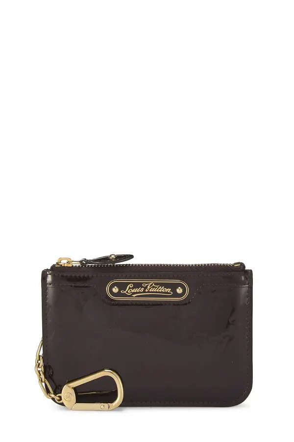 LOUIS VUITTON Monogram Vernis Pochette Clefs - Purple