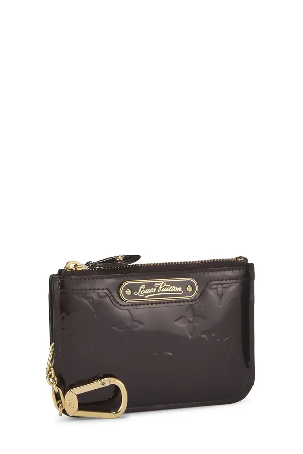 LOUIS VUITTON Monogram Vernis Pochette Clefs - Purple