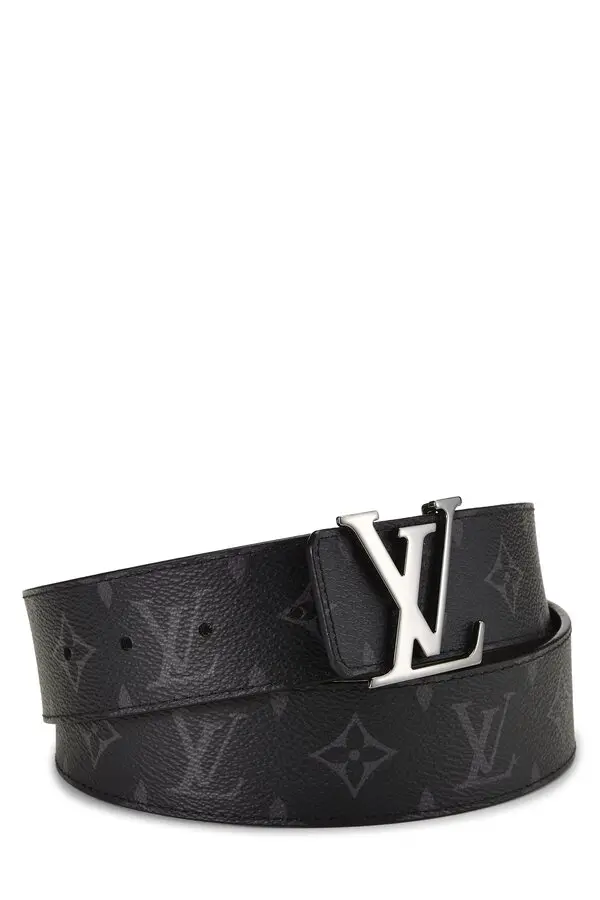 LOUIS VUITTON Monogram Eclipse Belt - Black