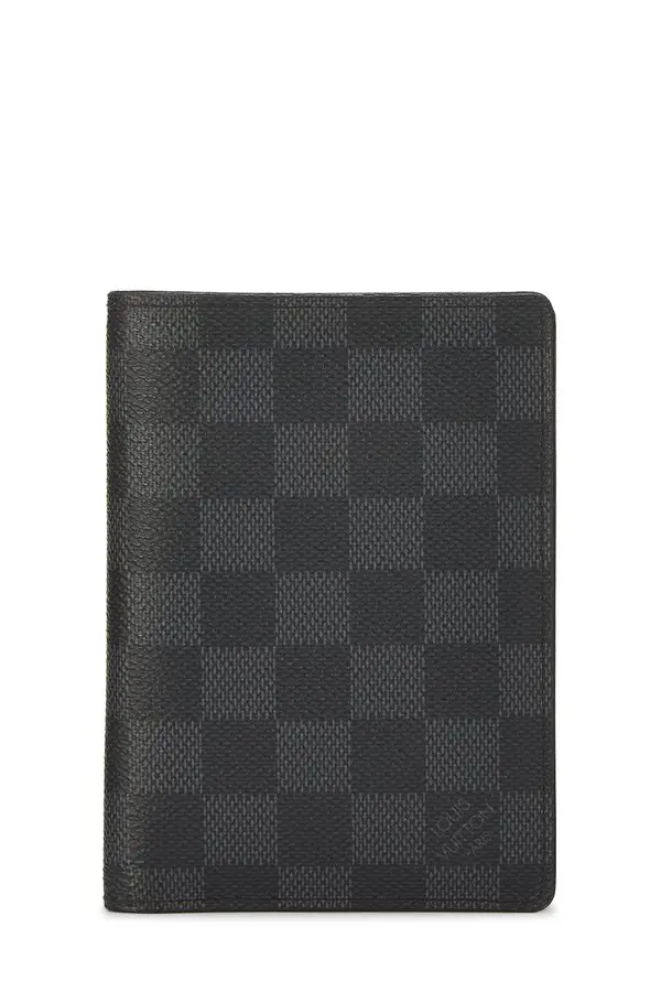 LOUIS VUITTON Damier Graphite Portefuille Regular Wallet - Black
