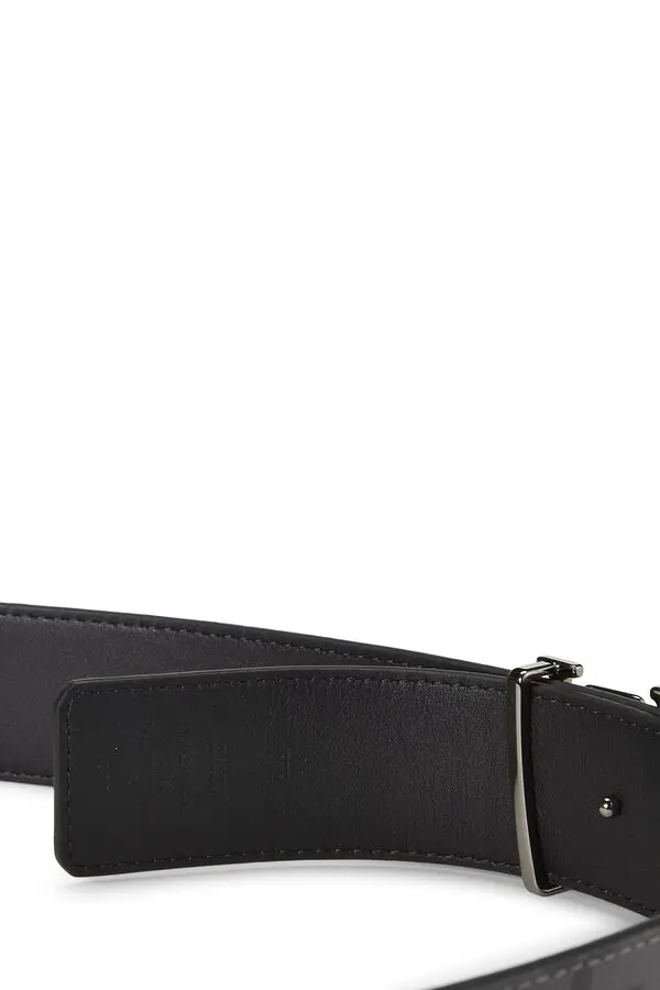 LOUIS VUITTON Monogram Eclipse Initiales Reversible Belt - Grey