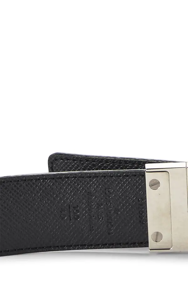 LOUIS VUITTON Damier Graphite Belt With Inventeur Buckle
