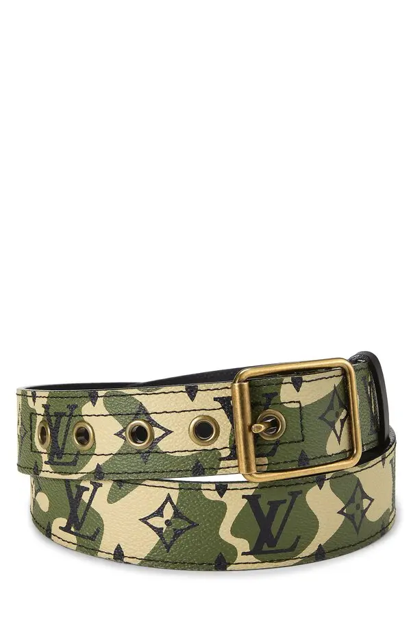 LOUIS VUITTON Takashi Murakami Monogramouflage Cinturón 90 - Multi