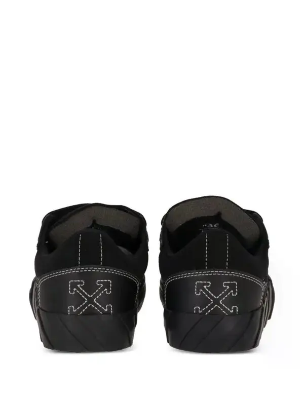 Off-White Vulcanized Contrast-stitched Sneakers - Black