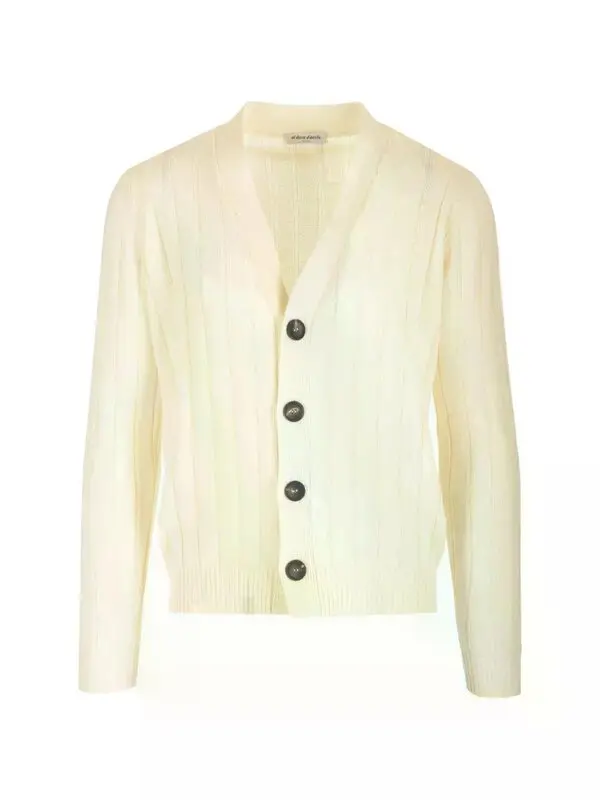 AL DUCA D’AOSTA 1902 Ribbed Knit V-neck Cardigan