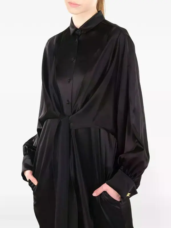Loewe Knot-tie Midi Shirt Dress