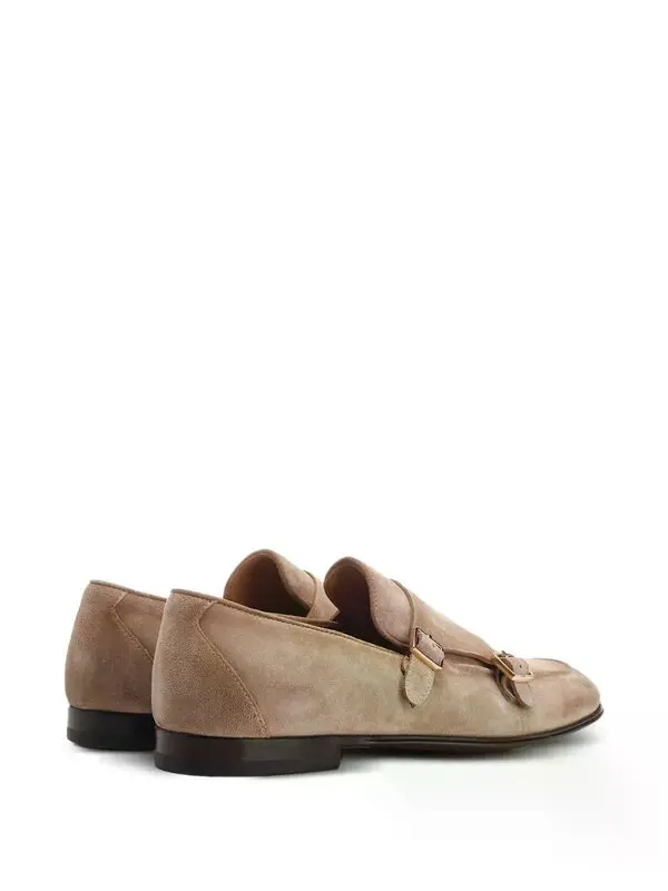 CORVARI 1846 Double-buckle Suede Loafers