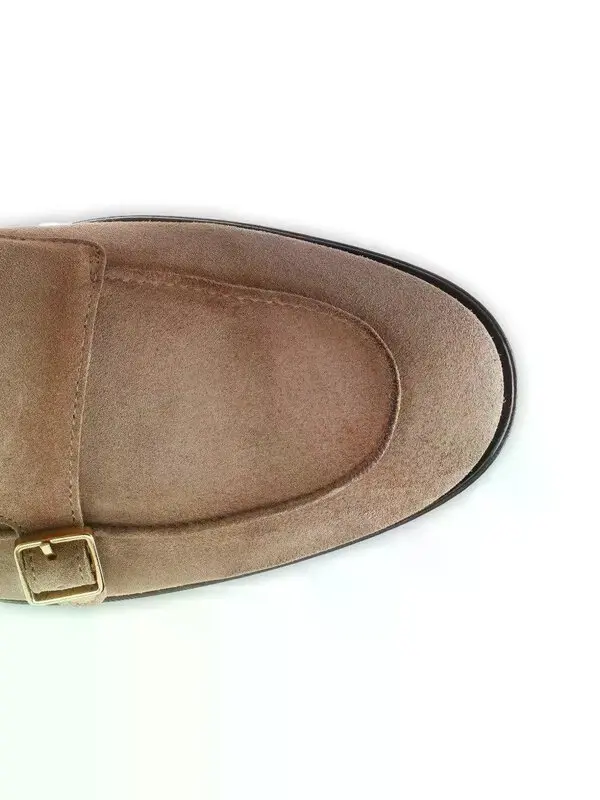 CORVARI 1846 Double-buckle Suede Loafers