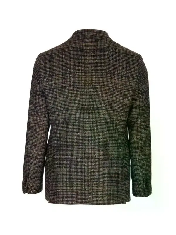 AL DUCA D’AOSTA 1902 Check-pattern Peak-lapel Blazer