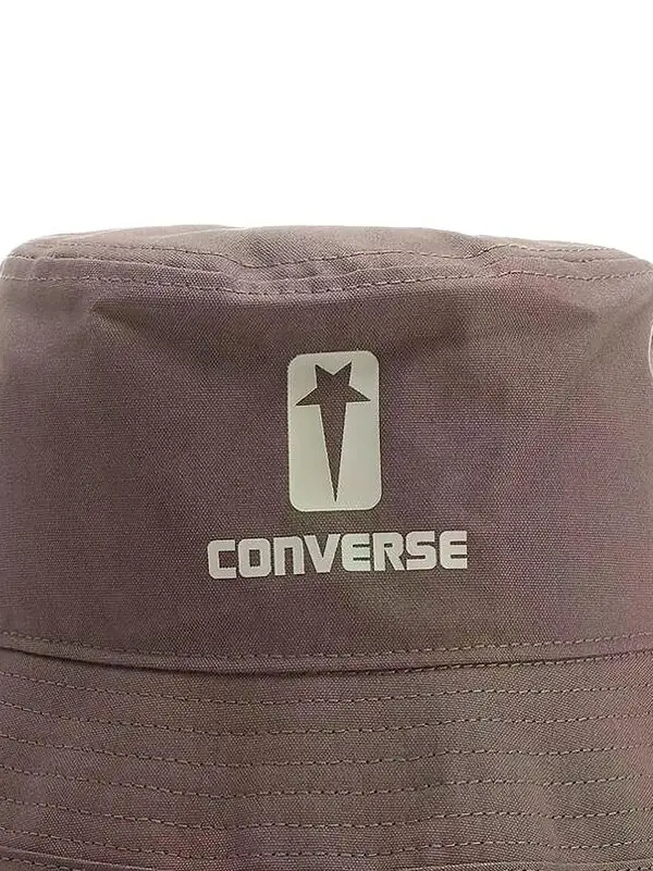 Rick Owens X Converse Logo Print Bucket Hat
