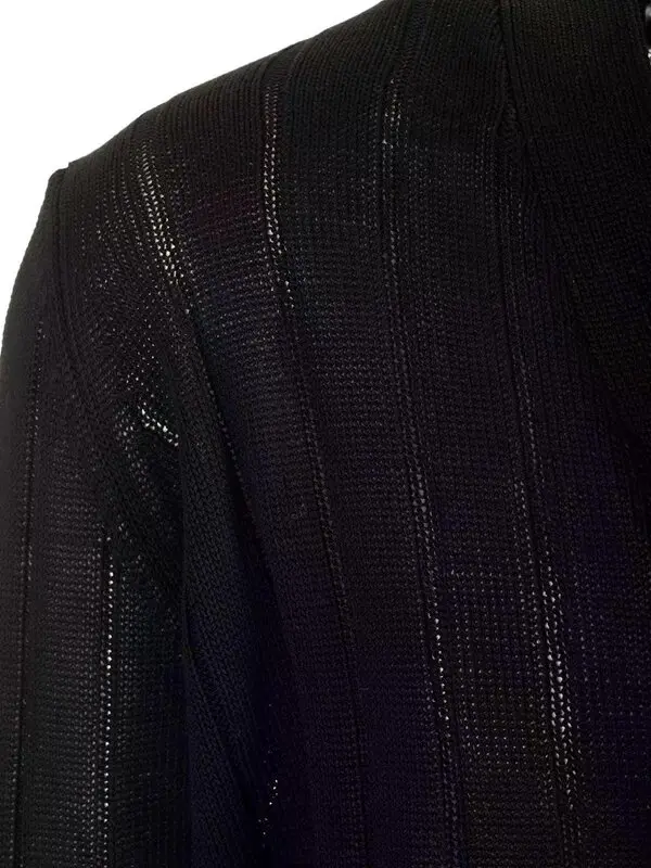 Al Duca D'aosta Ribbed-knit Cotton V-neck Cardigan