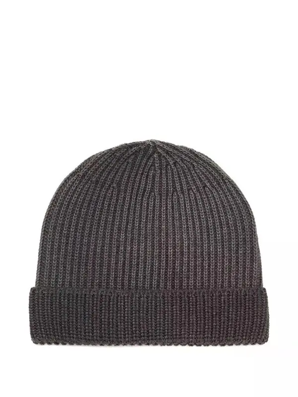 AL DUCA D’AOSTA 1902 Ribbed Knit Beanie - Grey