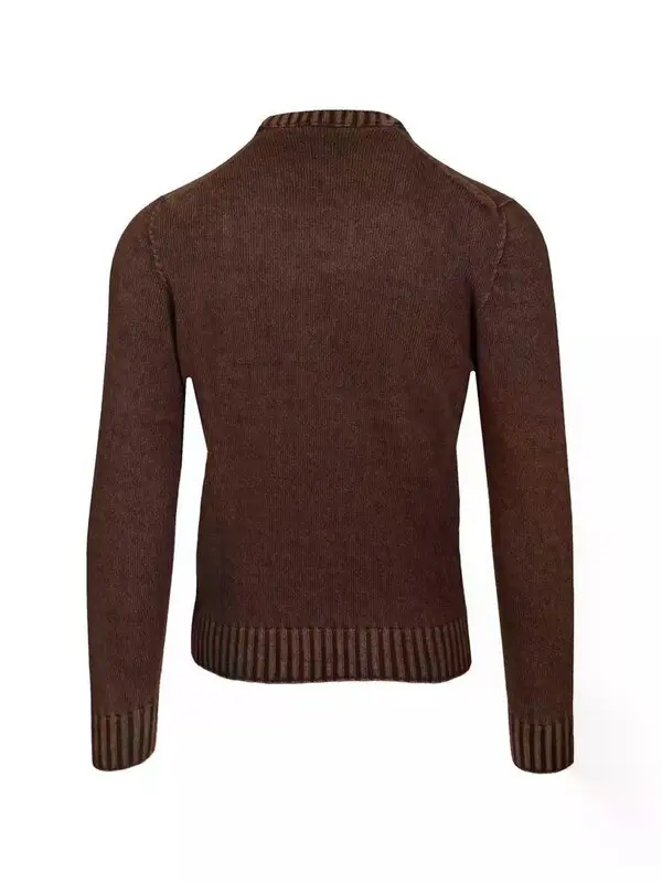 AL DUCA D’AOSTA 1902 Crew Neck Ribbed Trim Sweater