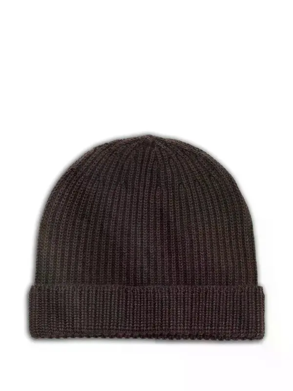AL DUCA D’AOSTA 1902 Ribbed Knit Beanie - Brown