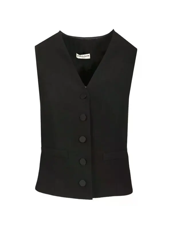 AL DUCA D’AOSTA 1902 Sleeveless V-neck Waistcoat With Bow Detail