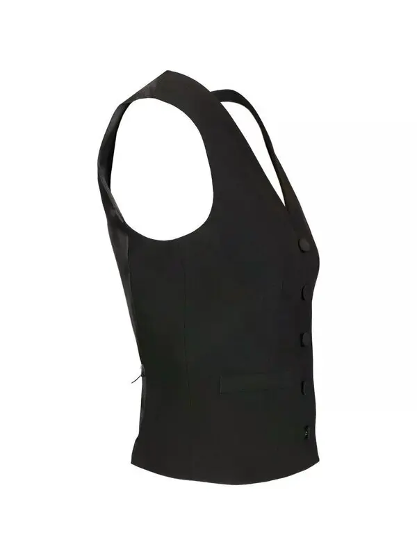 AL DUCA D’AOSTA 1902 Sleeveless V-neck Waistcoat With Bow Detail