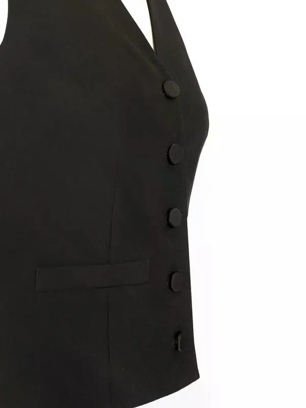 AL DUCA D’AOSTA 1902 Sleeveless V-neck Waistcoat With Bow Detail