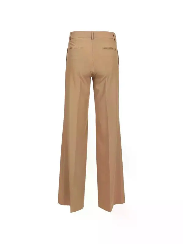 AL DUCA D’AOSTA 1902 Beige Stretch Canvas Straight-leg Trousers