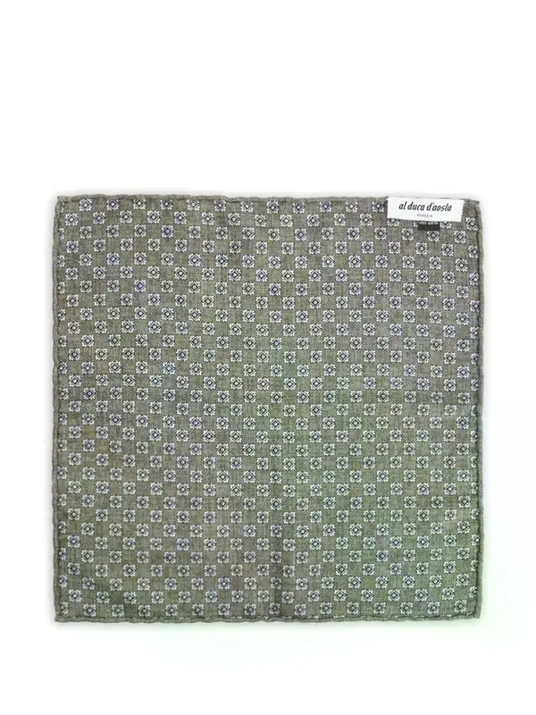 AL DUCA D’AOSTA 1902 Geometric-print Pocket Square