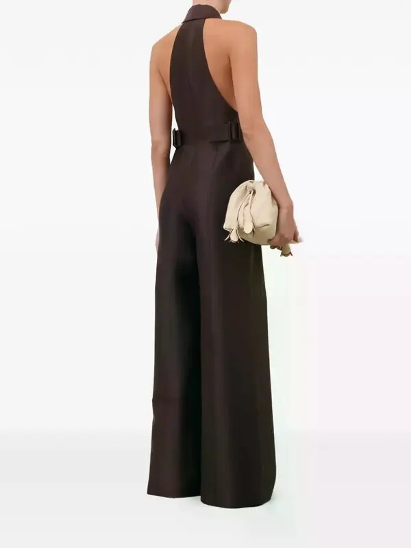 Zimmermann Halterneck Wide-leg Jumpsuit