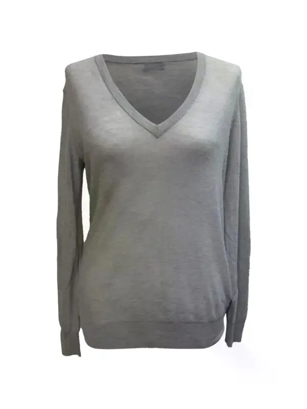 JOSEPH V-neck Cashmere Sweater - Grey