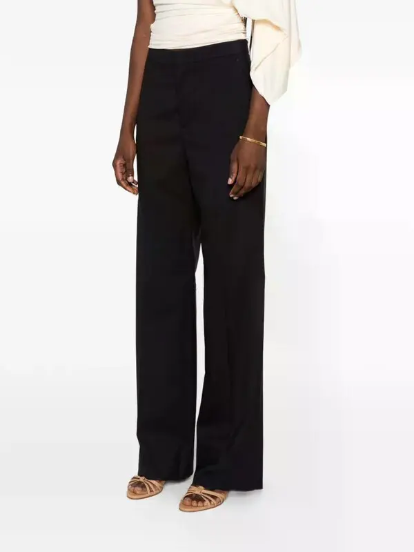 Tagliatore Pressed Crease Wide-leg Trousers