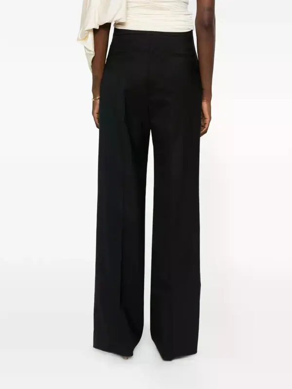 Tagliatore Pressed Crease Wide-leg Trousers