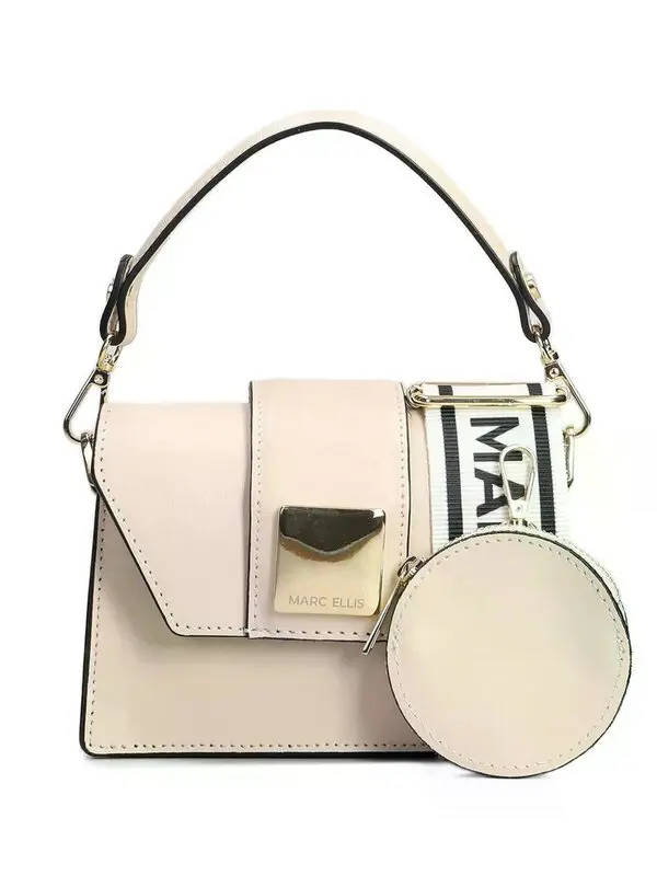 MARC ELLIS Kourtney Logo-plaque Shoulder Bag - Neutrals