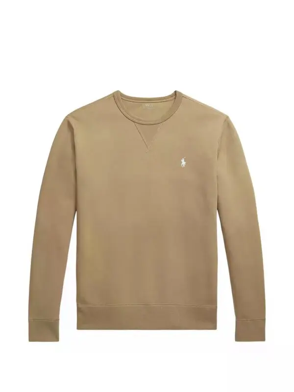 Polo Ralph Lauren Embroidered Logo Crew Neck Sweater - Neutrals