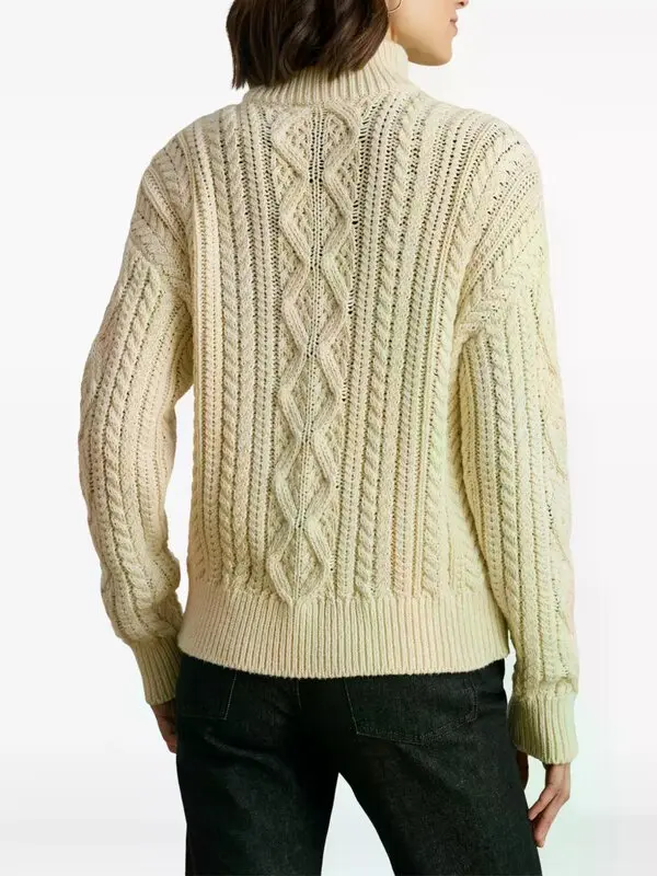 Ralph Lauren Cable-knit Quarter-zip Sweater