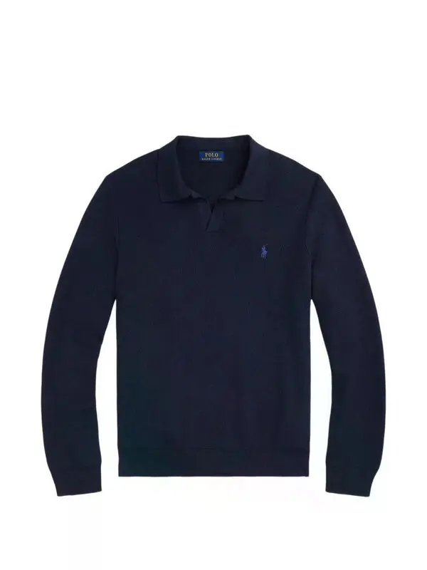 Polo Ralph Lauren Embroidered Logo Polo-collar Sweater
