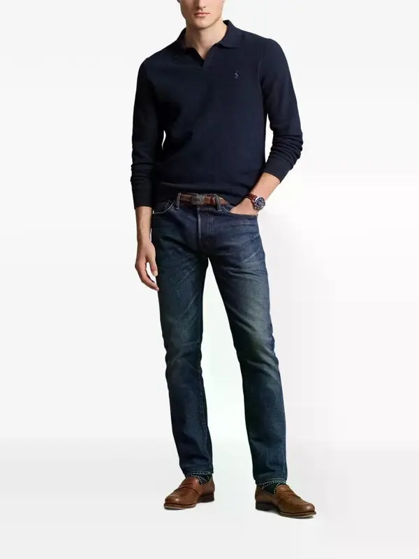 Polo Ralph Lauren Embroidered Logo Polo-collar Sweater