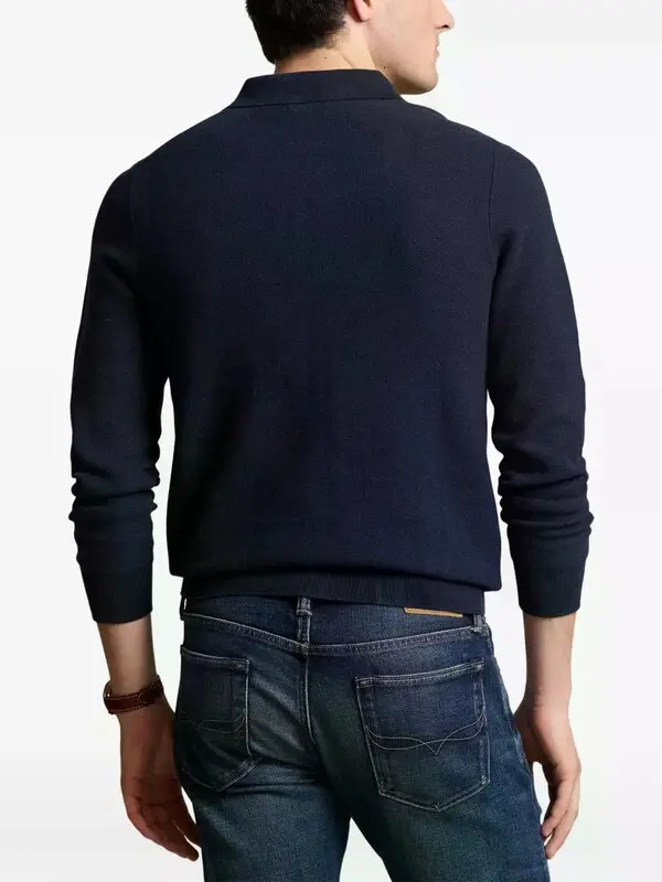 Polo Ralph Lauren Embroidered Logo Polo-collar Sweater