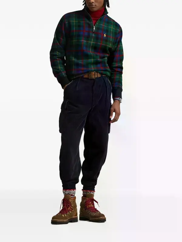 Polo Ralph Lauren Tartan Quarter-zip Sweater