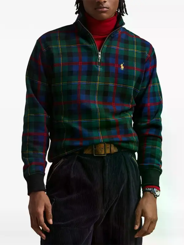 Polo Ralph Lauren Tartan Quarter-zip Sweater