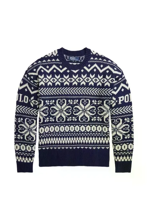 Polo Ralph Lauren Fair Isle Logo Intarsia Sweater