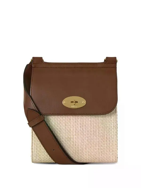 Mulberry Small Anthony Raffia Messenger Bag - Neutrals