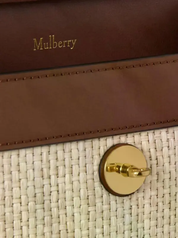 Mulberry Small Anthony Raffia Messenger Bag