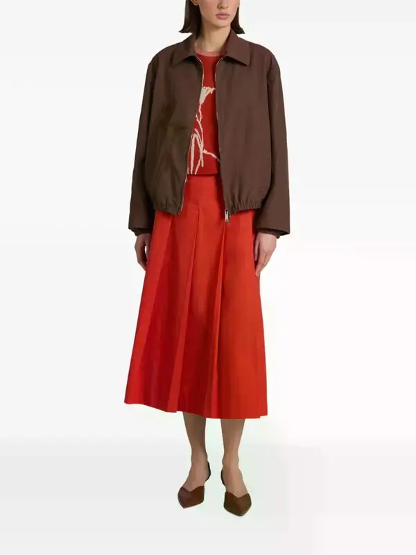 SLOWEAR Floral Embroidered Bomber Jacket