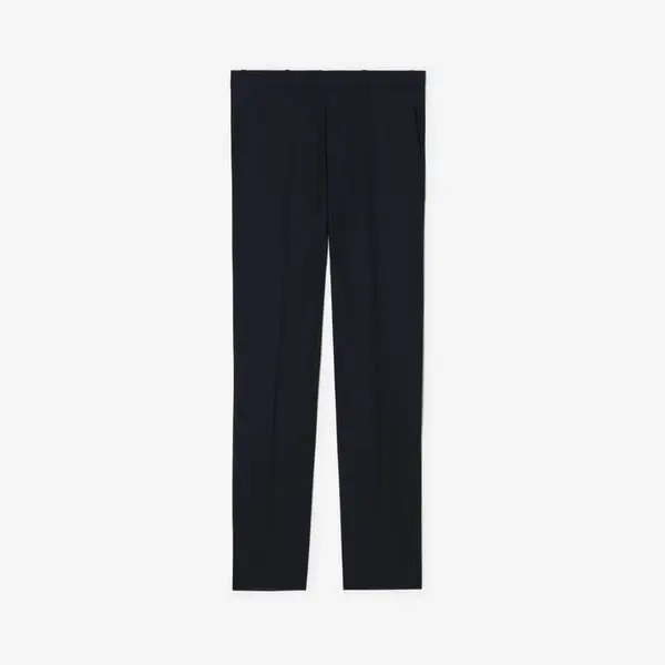 Burberry Wool Bond Tailored Trousers - Navy