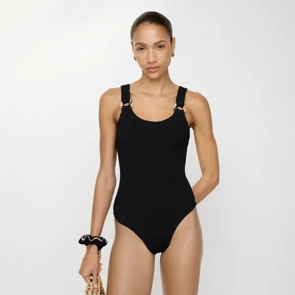 Burberry X Hunza G Domino Swimsuit - Black